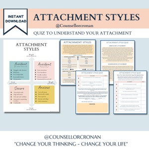Attachment Styles Quiz Adult Attachment Styles Attachment - Etsy