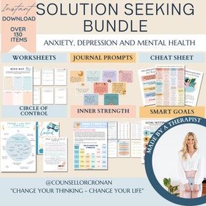 Solution Focused Therapy Mega Bundle Smart Goals Inner - Etsy Australia