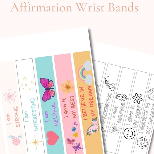 Positive Affirmation Craft Activity Homeschool Classroom - Etsy Australia