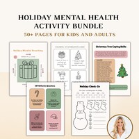 Holiday Mental Health Activities: Christmas Counseling Worksheets (PDF ...