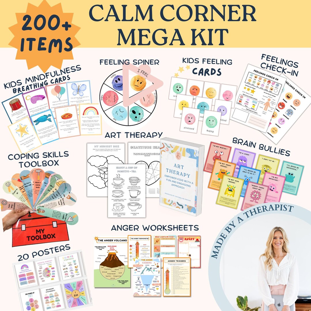 200 Item Calming Corner Self-regulation Toolkit. Emotional Intelligence ...