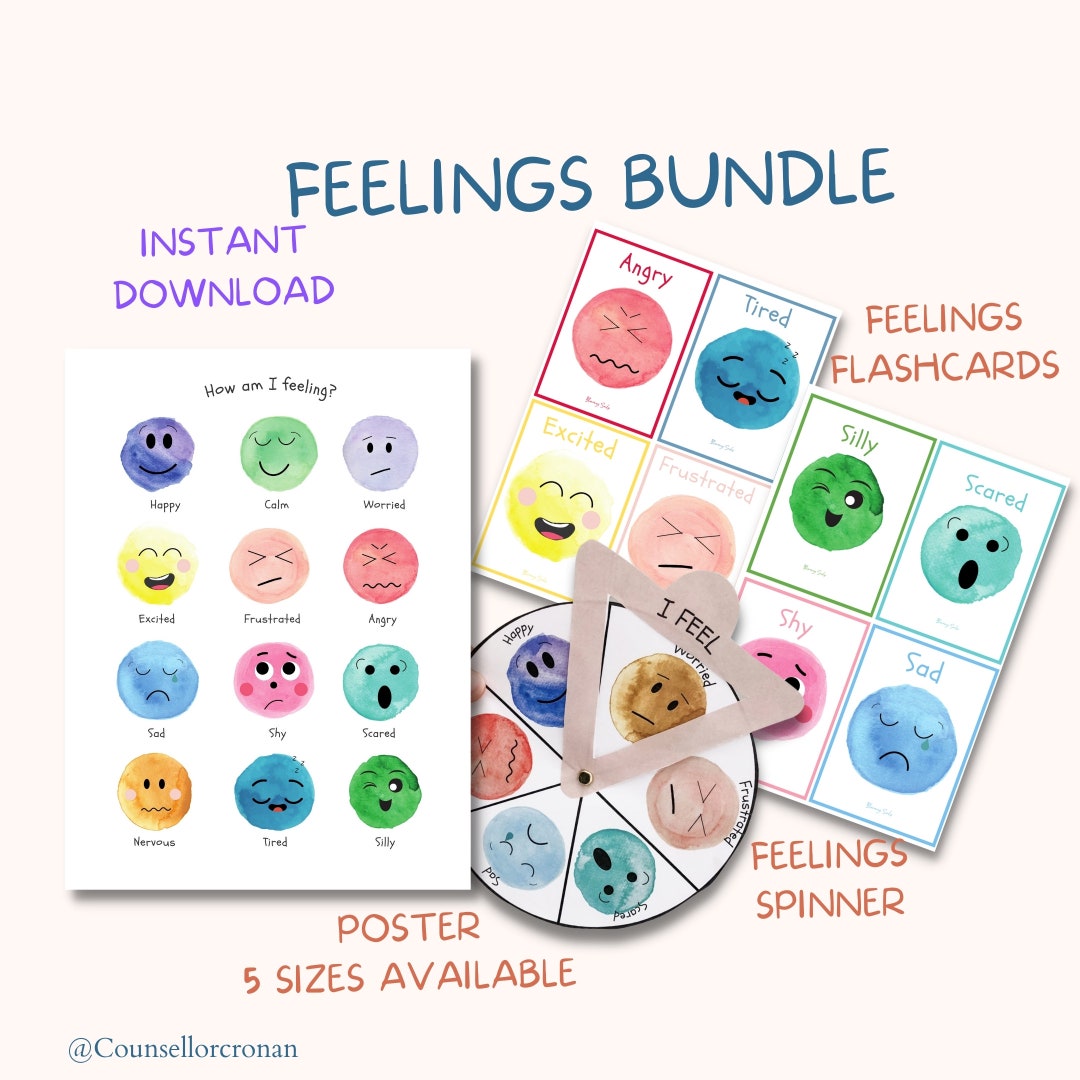 Feelings Bundle, Emotions Kit, Self Regulation, Feelings Resources ...