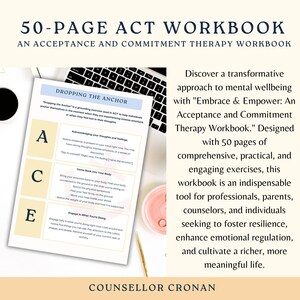 Acceptance and Commitment 50-page Workbook.therapy Worksheets. Therapy Planner. ACT. Drop the ...