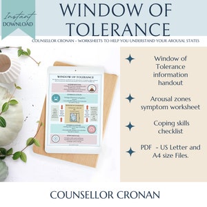 Window of Tolerance, Arousal States, Emotional Regulation, Therapy ...