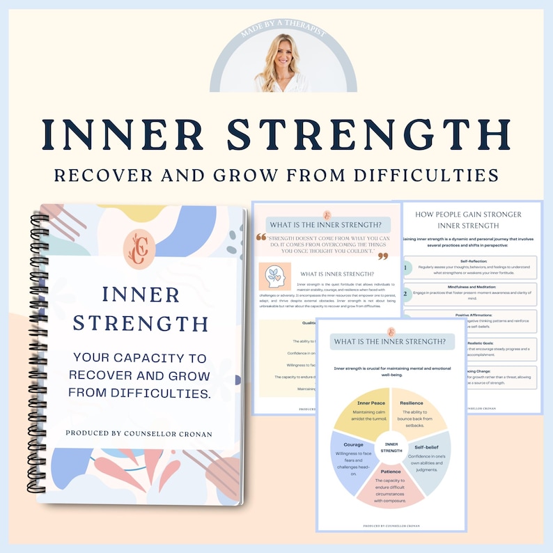 Inner Strength Worksheets, Solution Focused Therapy Strengths, SFBT ...