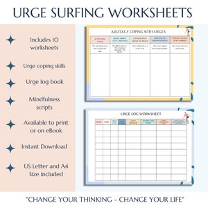 Urge Surfing Mindfulness Technique Substance and Abuse Drugs - Etsy ...