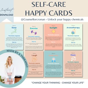 Therapy Flash Cards Coping Skills Therapy Office Decor - Etsy