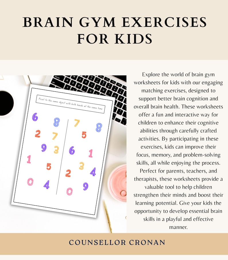 Mind Moves: A Brain Gym Exercise Workbook for Kids. Unlocking Mental ...