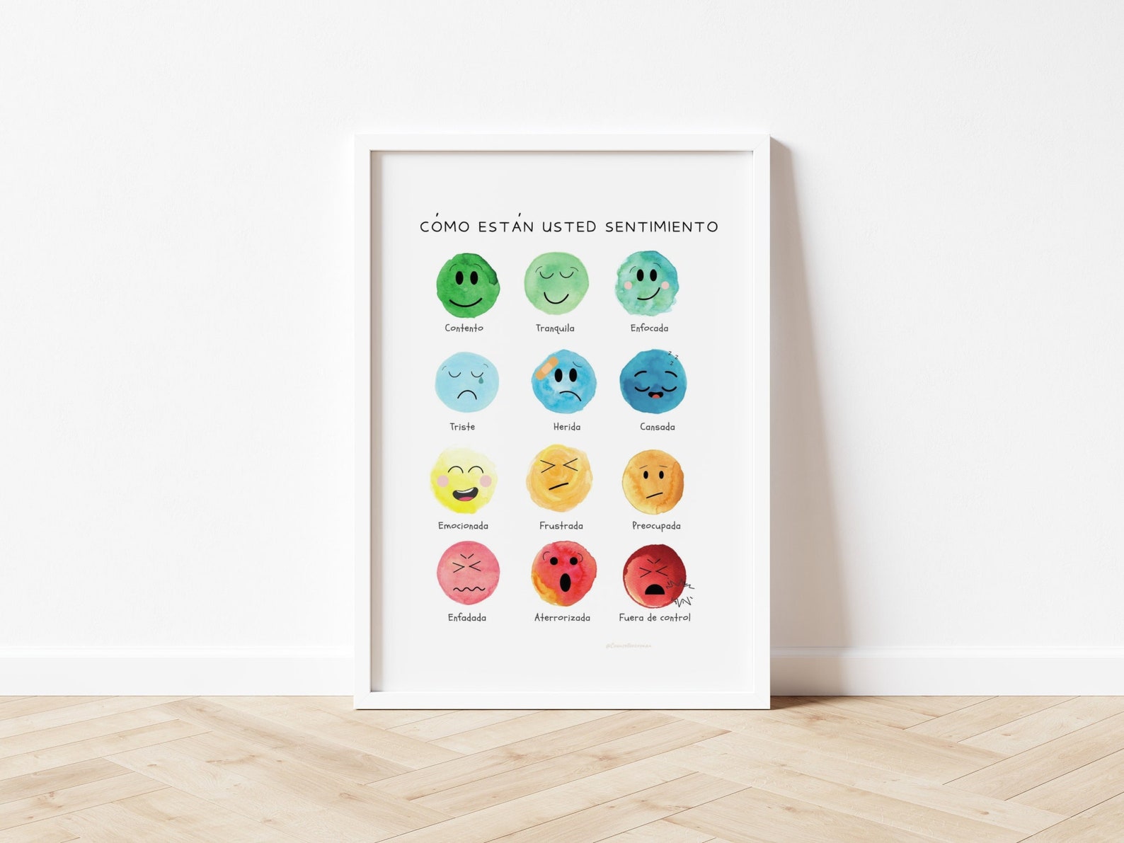 Spanish Zones of Regulation Poster Feelings Poster Feelings | Etsy