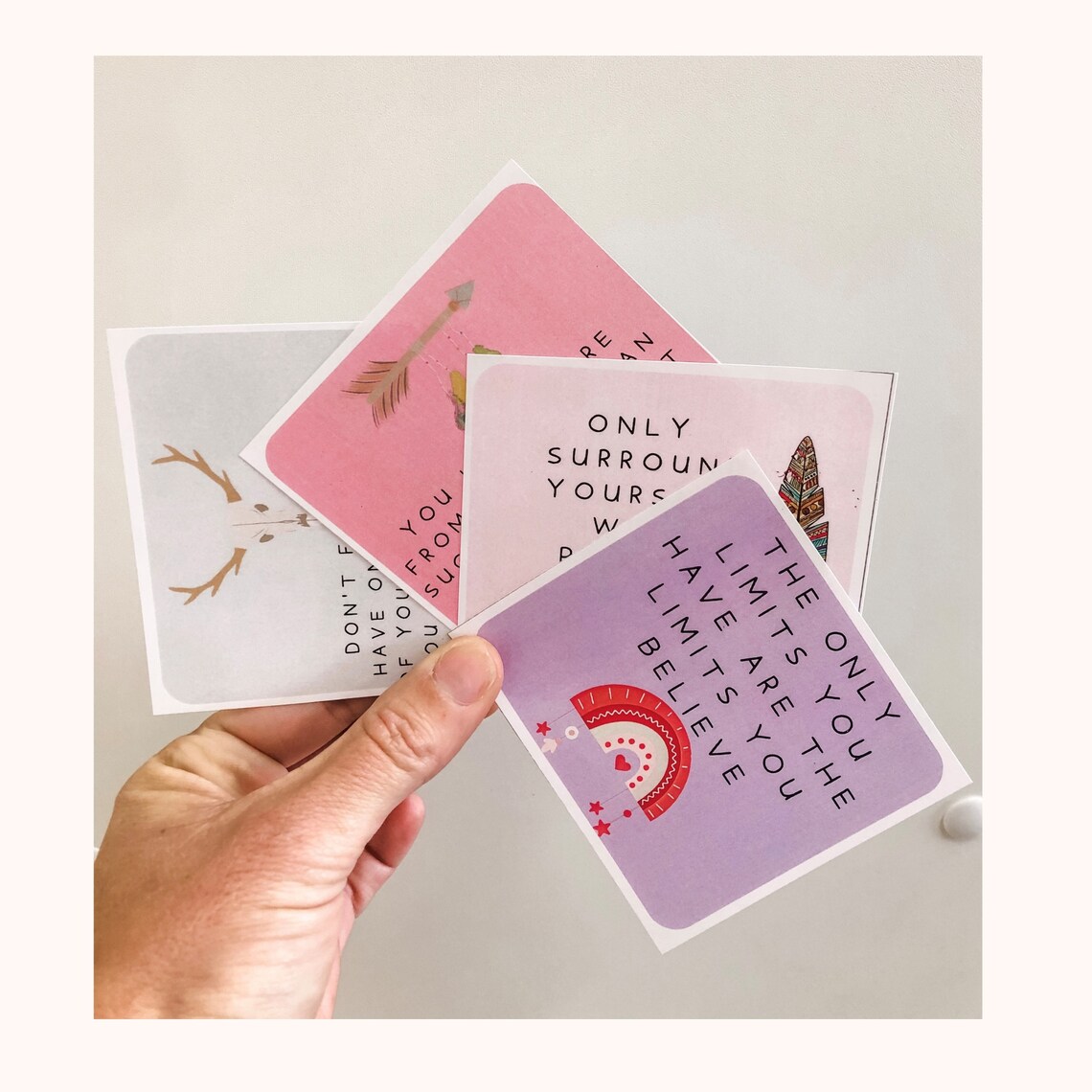 Inspirational Quote Cards Mindfulness Cards Inspirational - Etsy