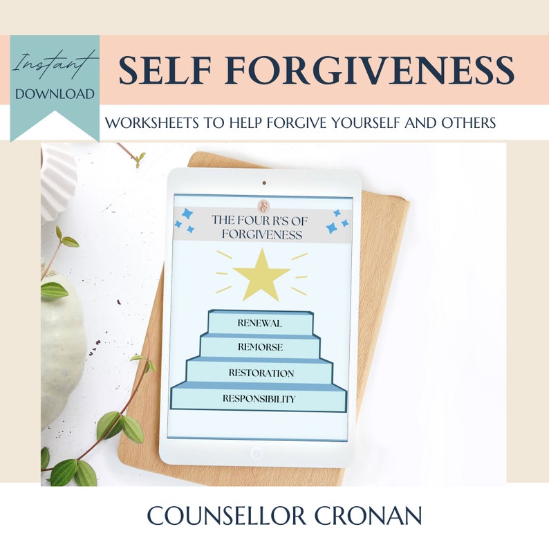 Self Forgiveness Worksheet Digital Download Journal, PDF, Self Love ...
