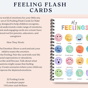 Emotion Flashcards Feelings, Calm Down Corner, Feelings Poster ...