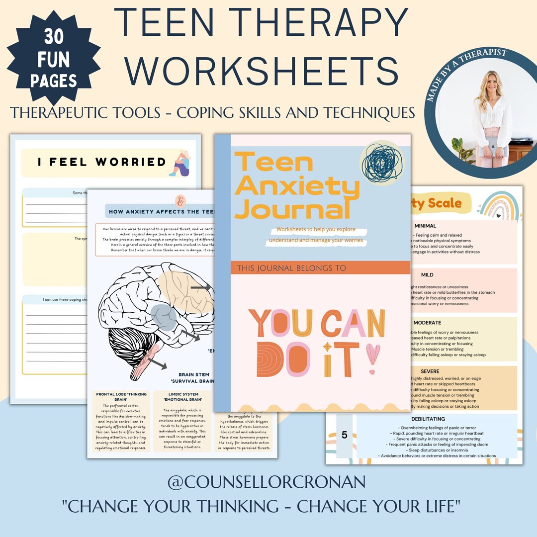 Teen Mental Health Workbook Social Emotional Learning - Etsy New Zealand