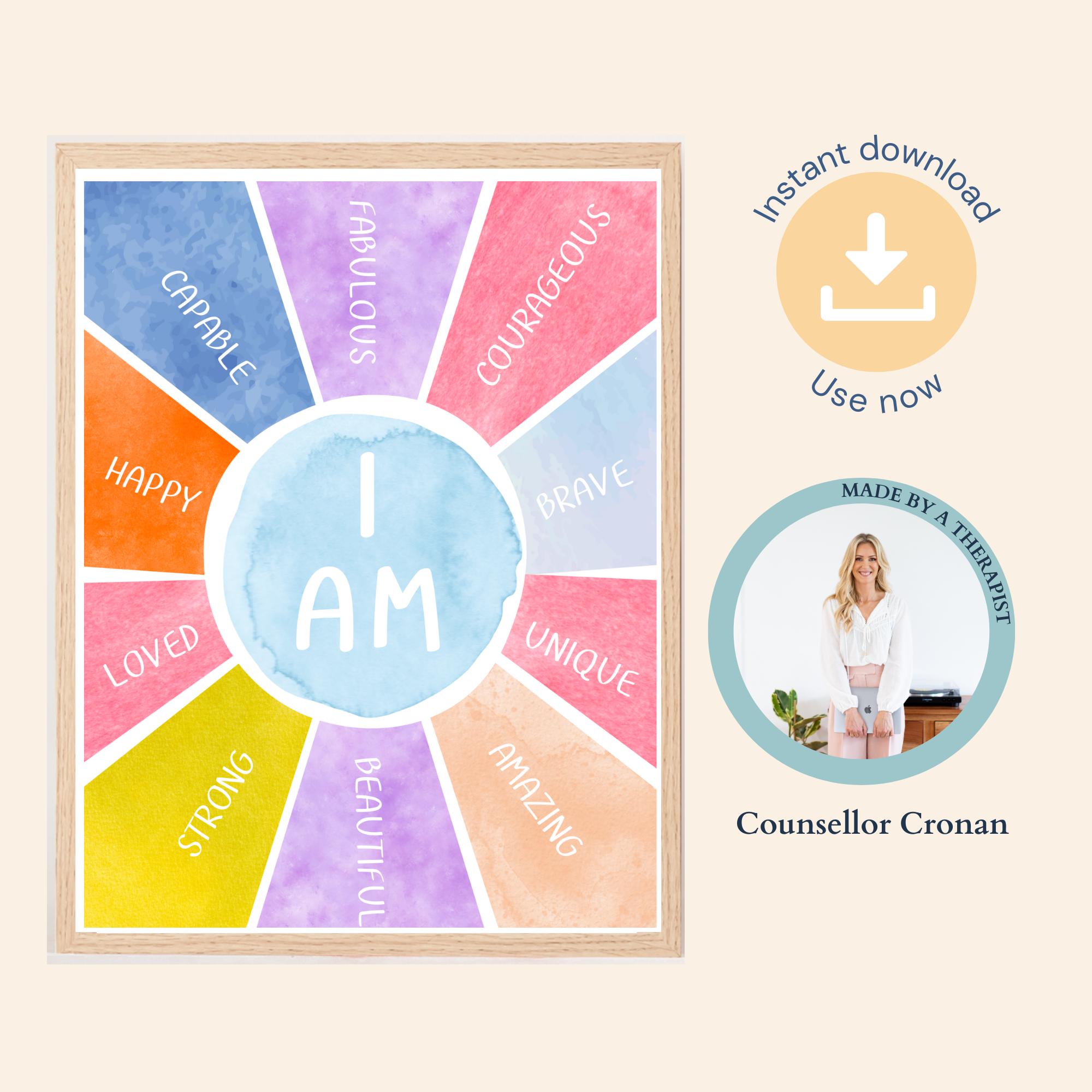 Watercolor Posters, Affirmations Poster, Self-love, Classroom Decor ...