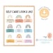 Self Care Looks Like, Classroom Poster, Poster, Therapy Office Decor ...