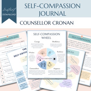 Self-compassion Journal, Self-care Workbook, Positive Affirmations ...