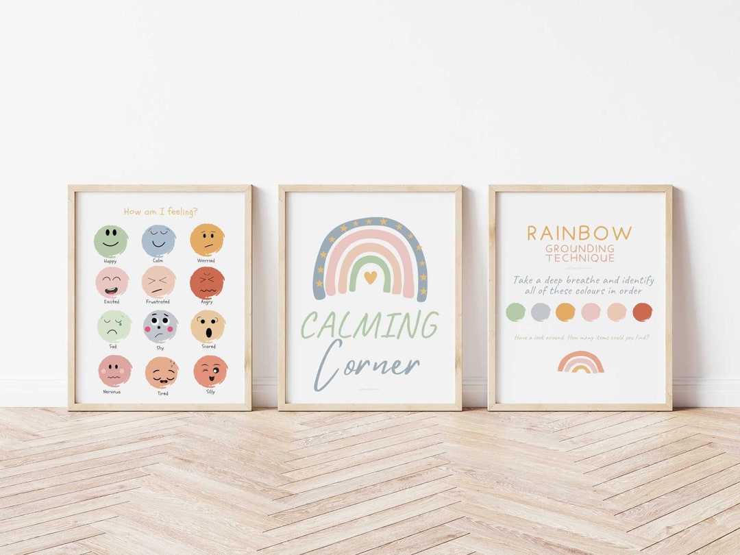 Set of 3 Calming Corner Posters, Calm Down Corner Posters, Social ...