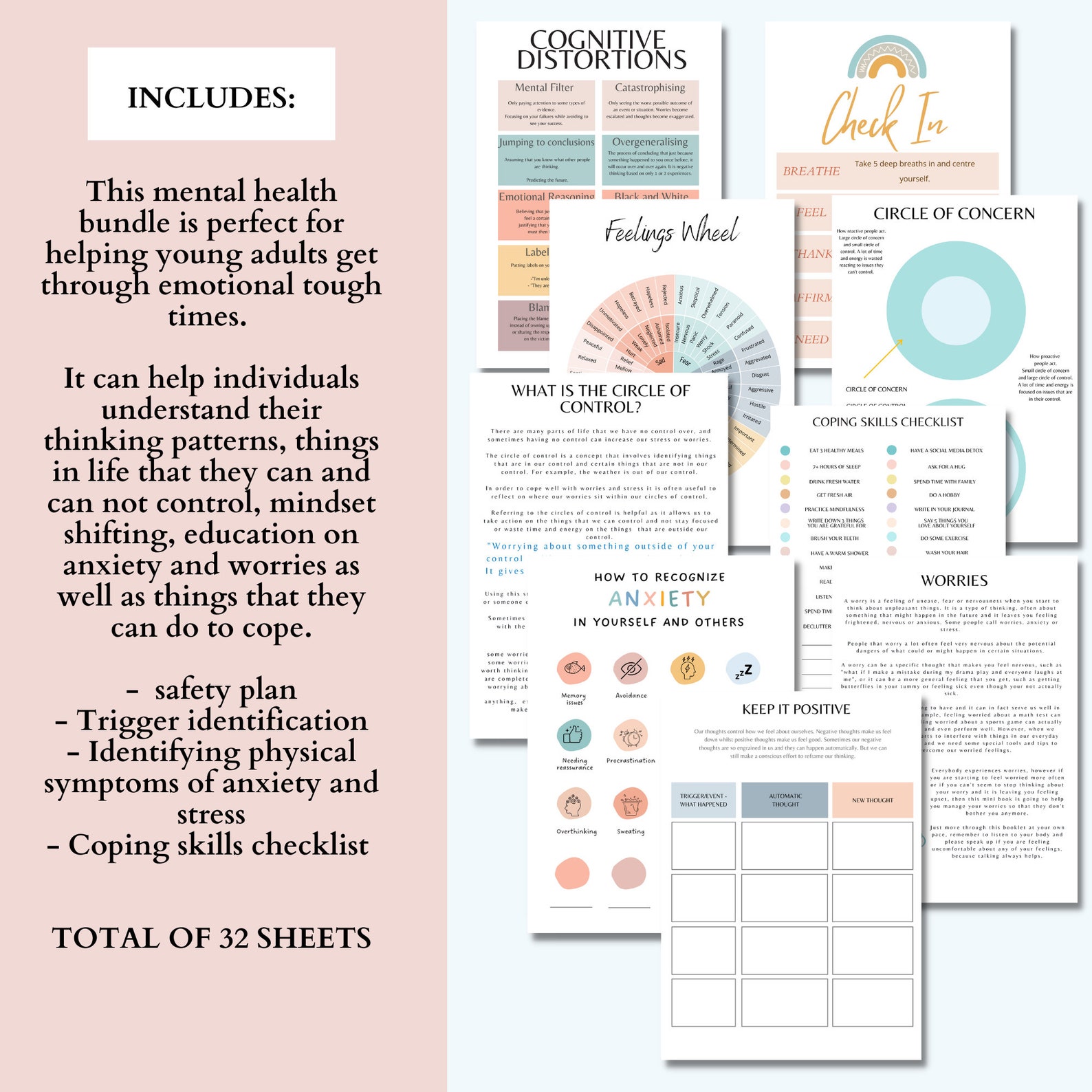 Teen Mental Health Workbook Social Emotional Learning - Etsy