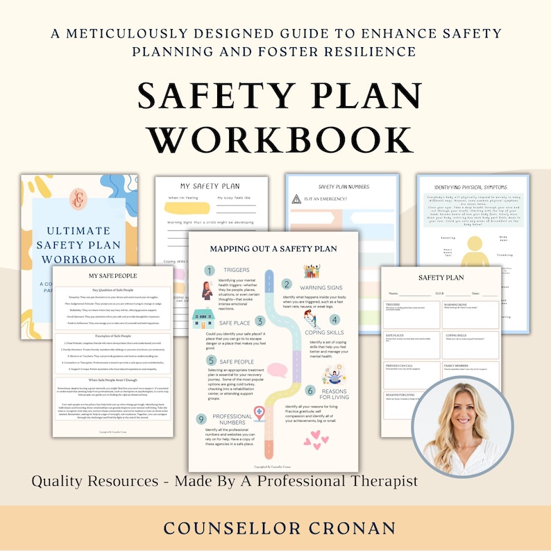 Crisis Safety Plan, Therapy Resources, Therapy Office Decor, School ...