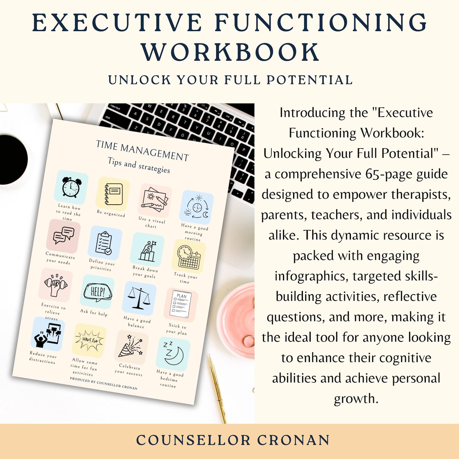 Executive Functioning Workbook. Self-therapy Journal. Executive ...