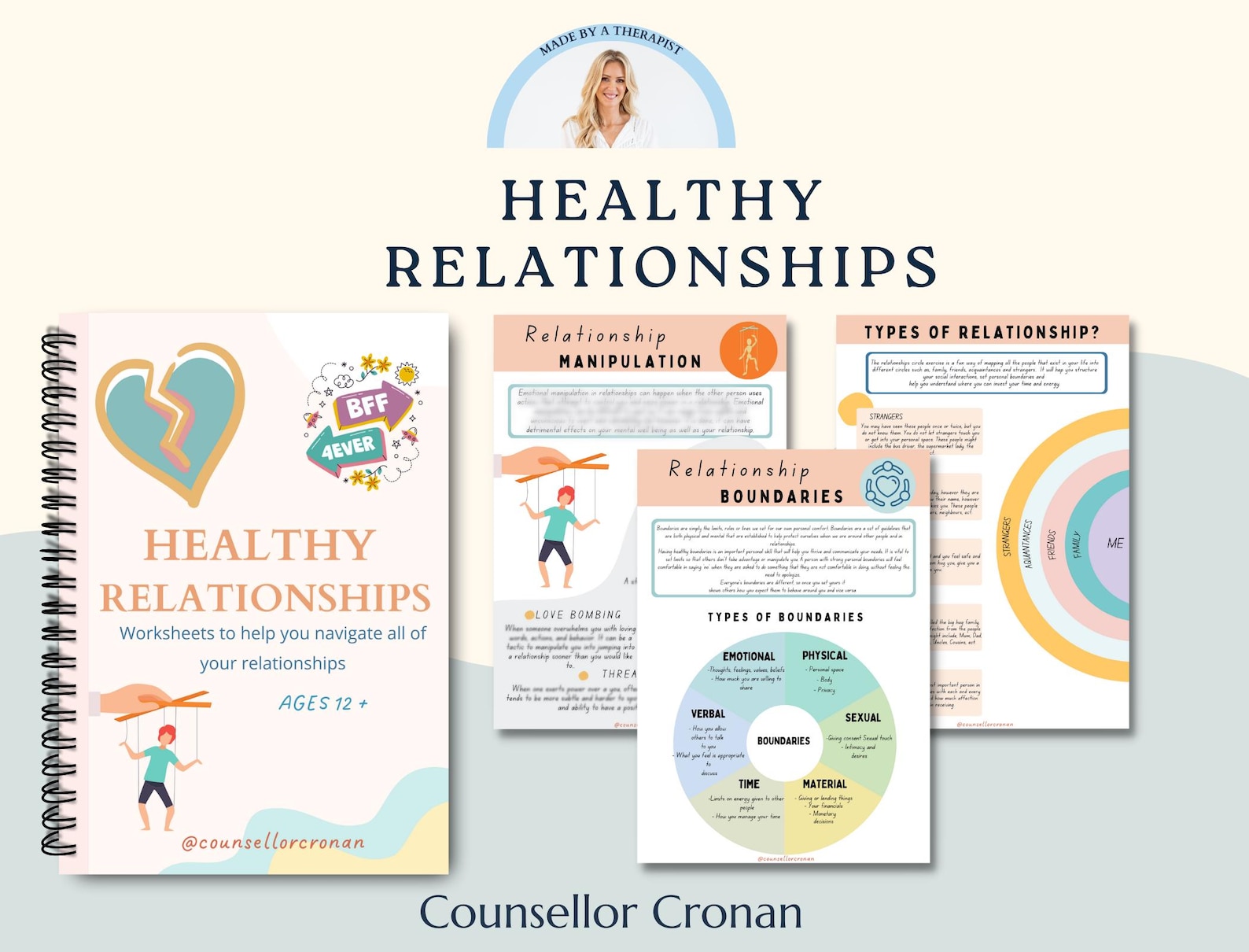 Teen Mental Health Mega Bundle, Therapy Worksheets, Healing Journey ...