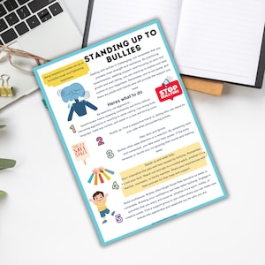 Stand up to Bullies. A Fun and Engaging Workbook for Kids. Bullying ...