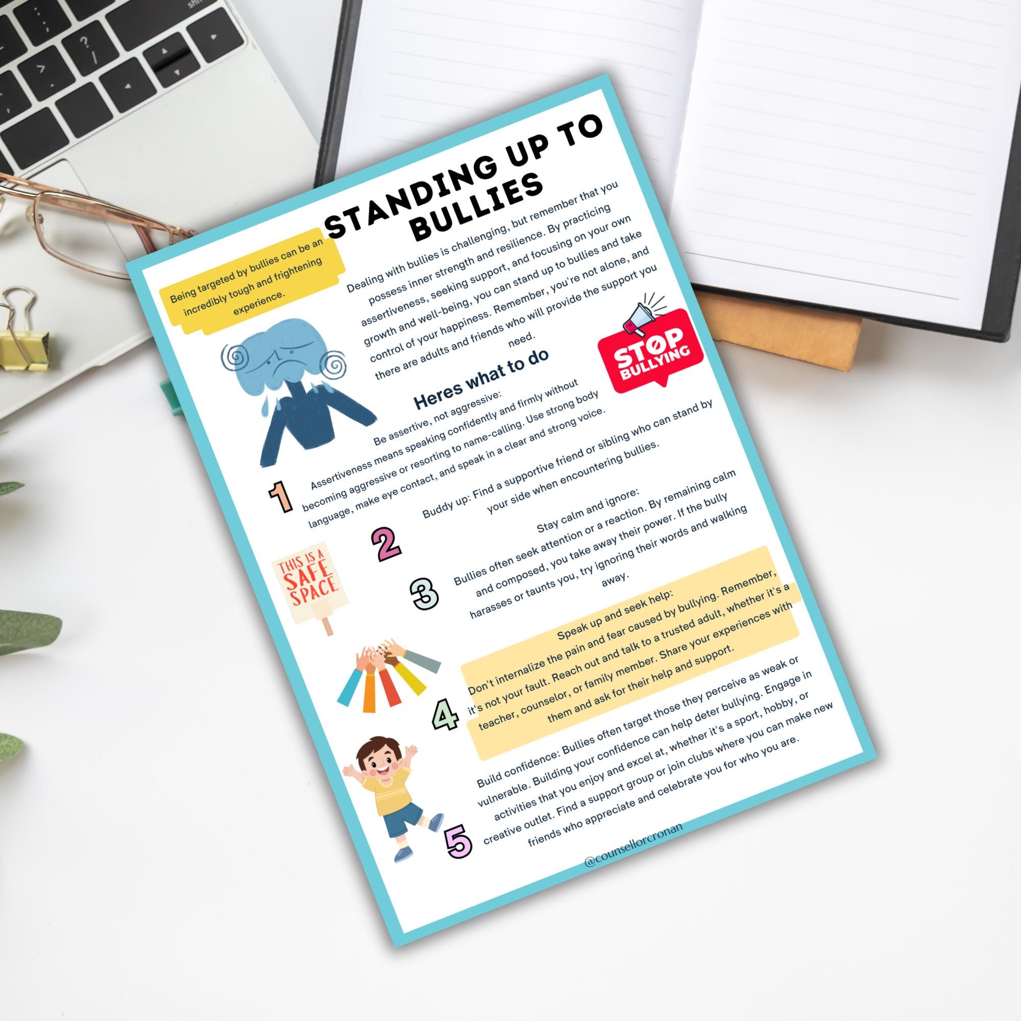 Stand up to Bullies. A Fun and Engaging Workbook for Kids. Bullying ...
