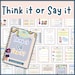 Think It or Say It Worksheets, Social Filter Activities, Social Skills ...
