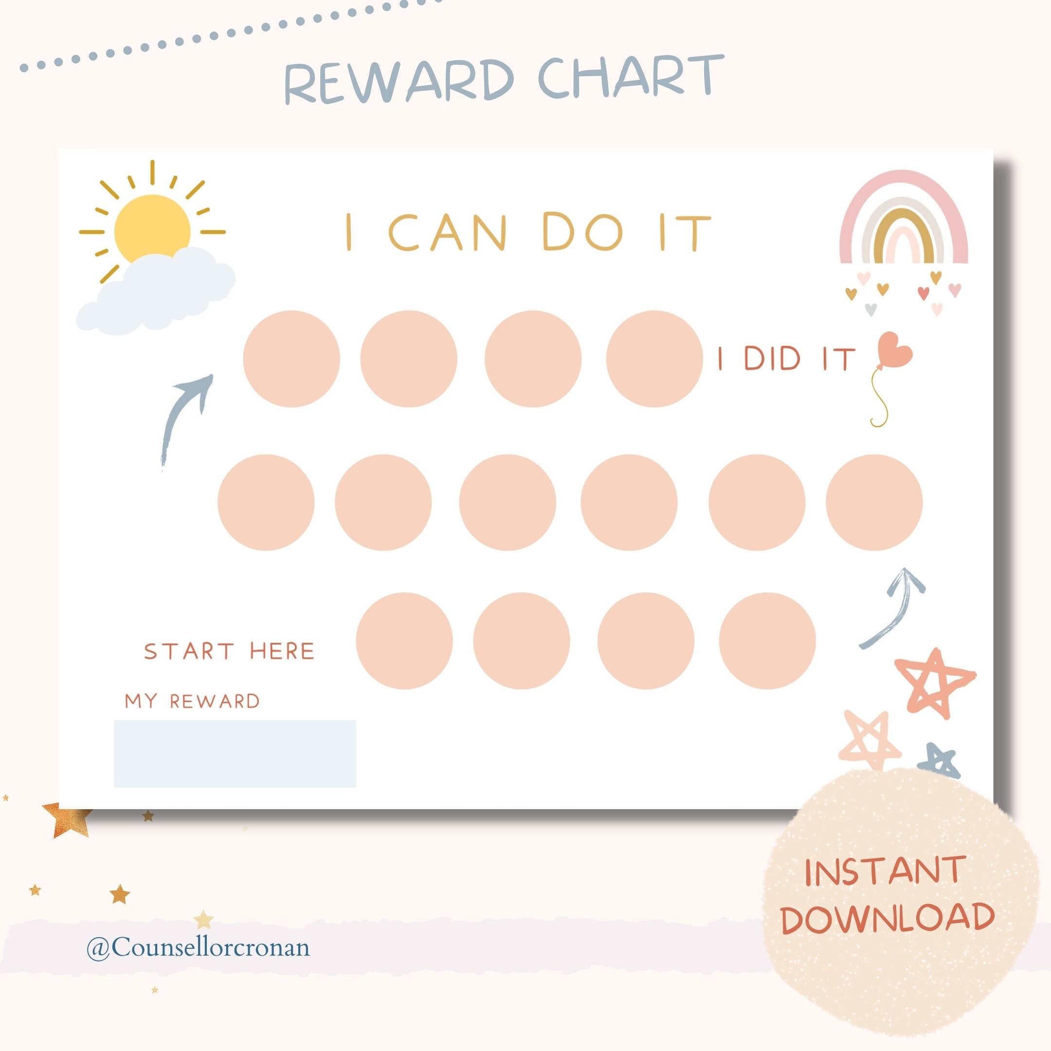 Printable Reward Chart Behavior Chart Girl Sticker Chart, 44% OFF