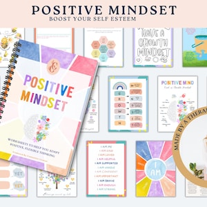 Self Growth Worksheet Bundle, Therapy Office Decor, Social Emotional ...