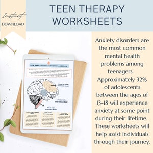 Teen Mental Health Workbook, Social Emotional Learning, Anxiety ...
