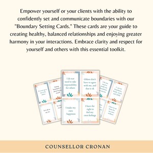 Boundary Setting Affirmation Cards, DBT Boundaries, Boundary, Therapy ...