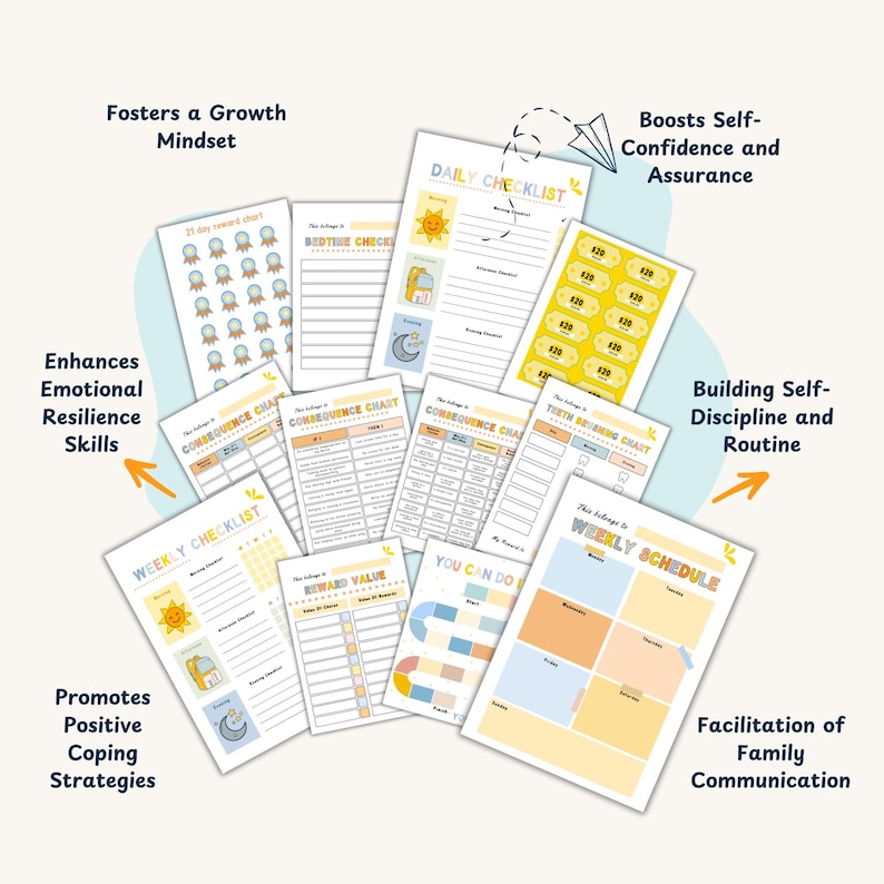 Children ADHD Executive Functioning Printables, ADHD Tools, Behavior ...