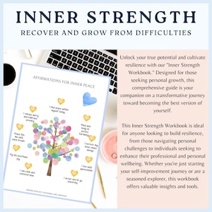 Inner Strength Worksheets, Solution Focused Therapy Strengths, SFBT ...