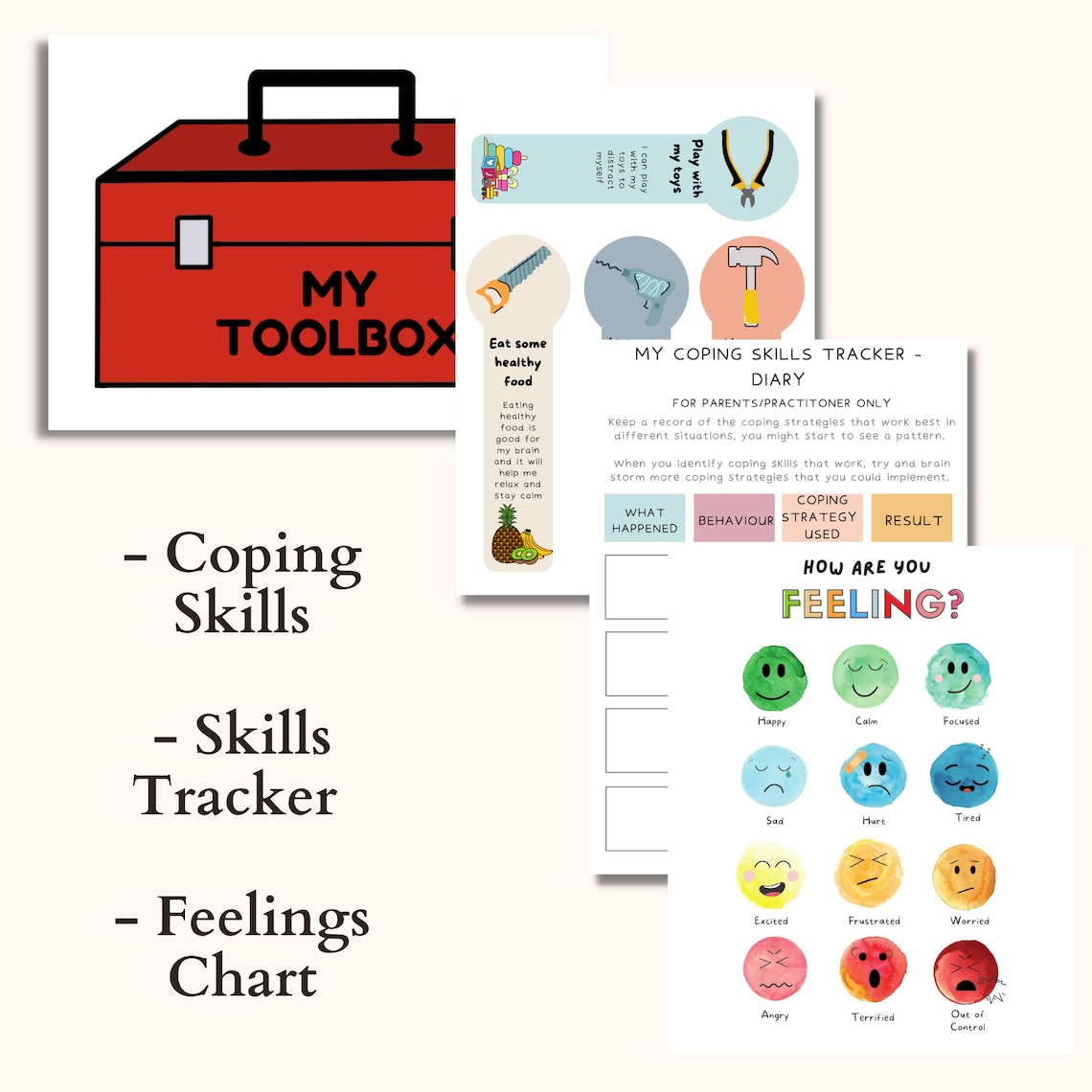 Coping Skills Tool Box Feelings Poster Calming Down Corner - Etsy Coping Skills Tool Box Feelings Poster Calming Down Corner - Etsy