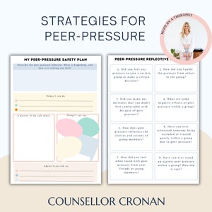 Peer Pressure Strategies Wheel, Infographic and Handouts to Help With ...