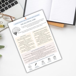 The Brain Parts Infographic Handout. Clinicians, Brain Regions ...