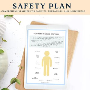 Safety Plan Worksheets for All Ages, Therapist Notes, Therapist ...