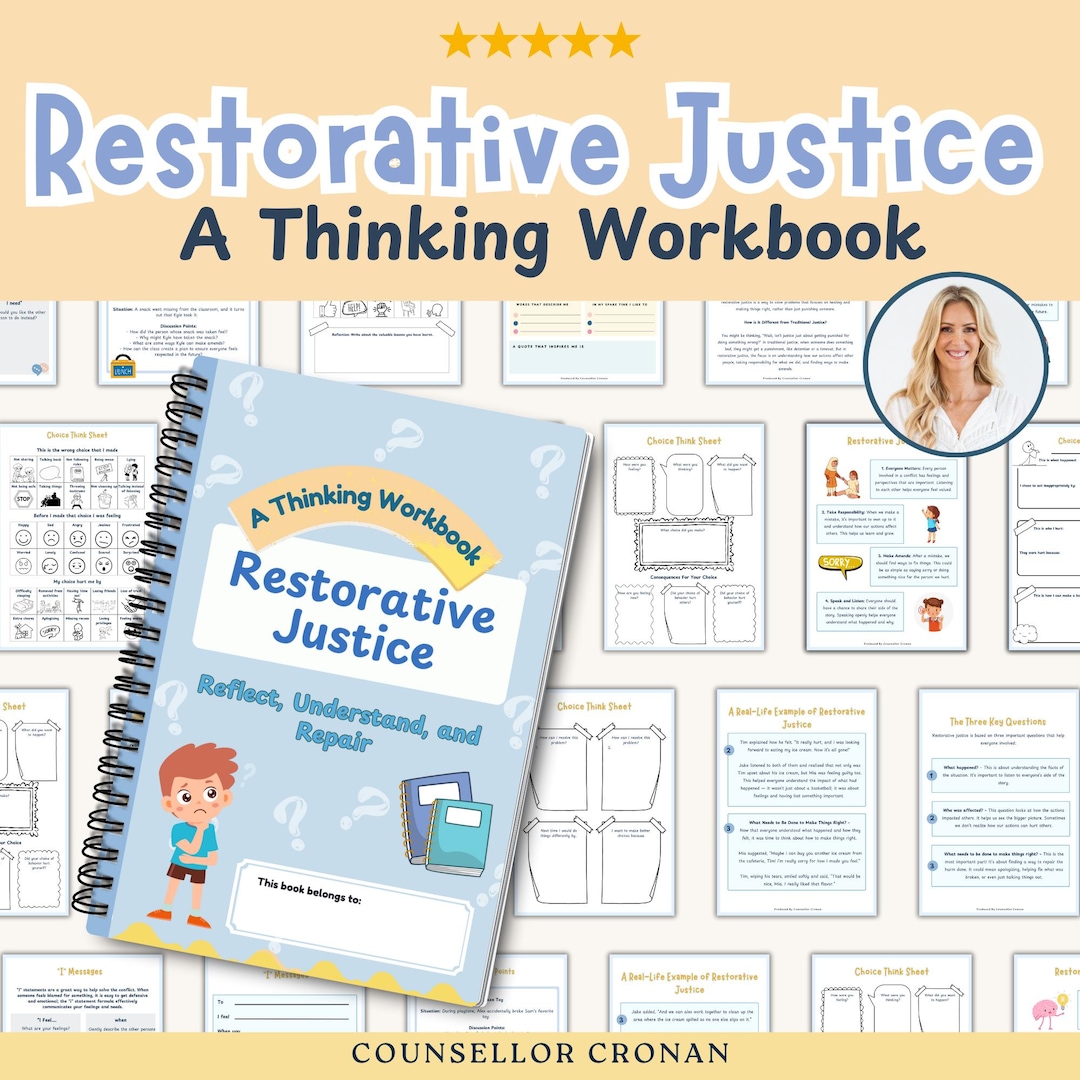 Restorative Justice Workbook. Think Choice Worksheets for Kids Aged ...