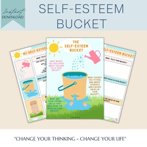 The Self Esteem Bucket Self Worth Self Love Confidence - Etsy Australia
