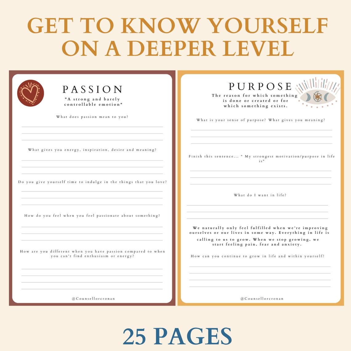 Journaling Worksheets Journal Notebook Journal Prompts - Etsy