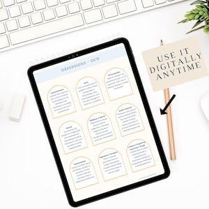 Obsessive Compulsive Disorder OCD Workbook, Intrusive Thoughts ...