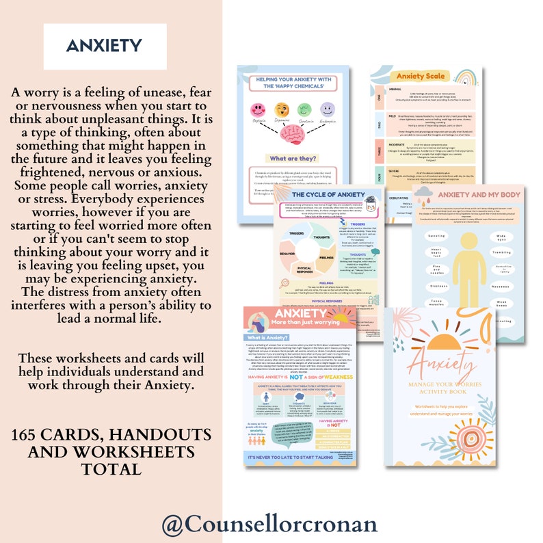 Anxiety Mega Bundle Psychologist Resources Therapy - Etsy Australia