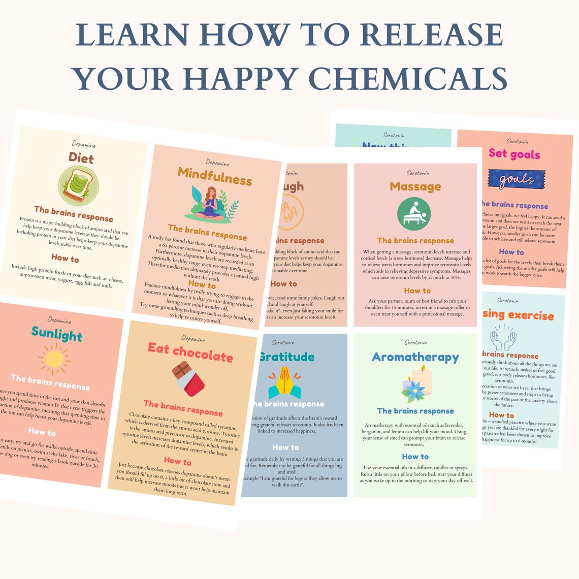 Self Care Flash Cards Self Love Therapy Office Decor - Etsy