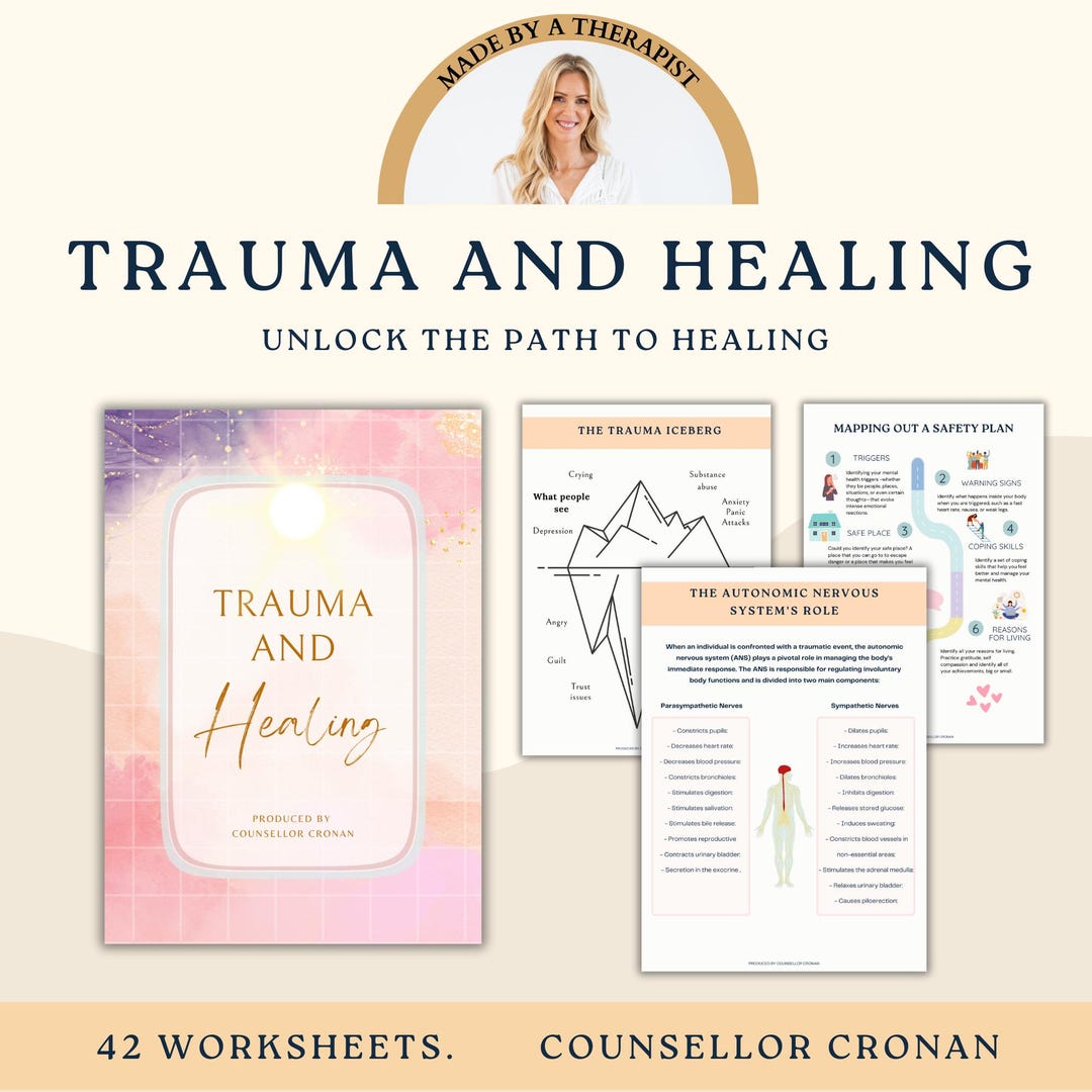 Trauma and Healing Workbook. Therapy Workbook. Self-care Journal ...