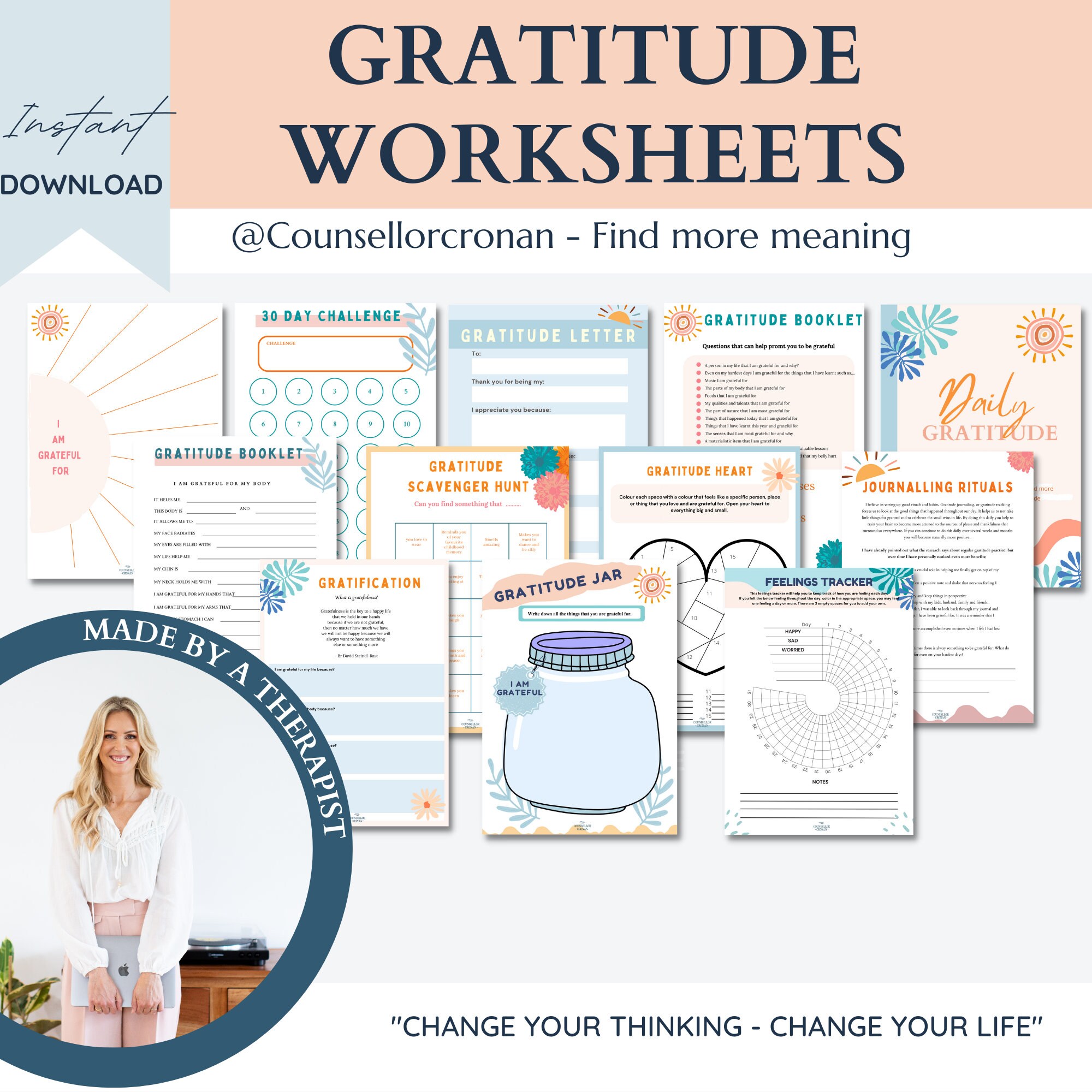 Teen Therapy Mega Worksheet Bundle Therapy Workbook - Etsy