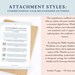 Attachment Styles Quiz, Adult Attachment Styles, Attachment Worksheet ...