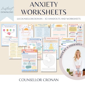 Teen Therapy Mega Worksheet Bundle, Therapy Workbook, Therapist Journal ...
