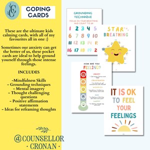 Kids Coping Skills Calm Cards Mindfulness Cards Grounding - Etsy