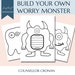 Worry Monster Activity Book, Manage Worries, Anxiety Relief, Zones Self ...